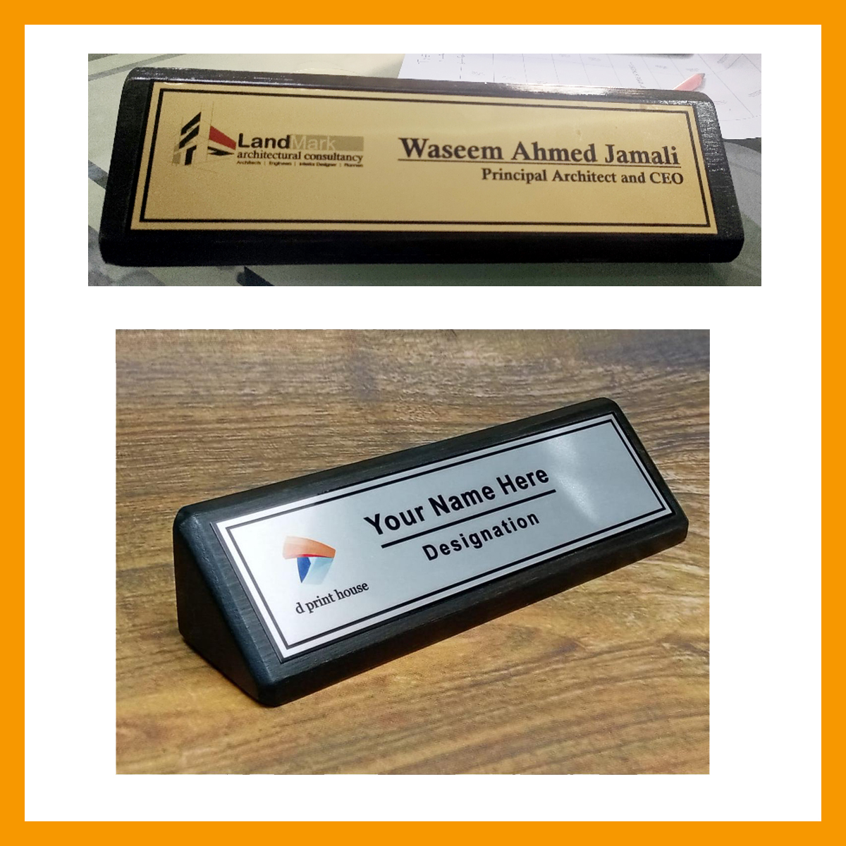 Customized Name Plate for office table DR. PRINCIPAL Any Offices | Daraz.pk