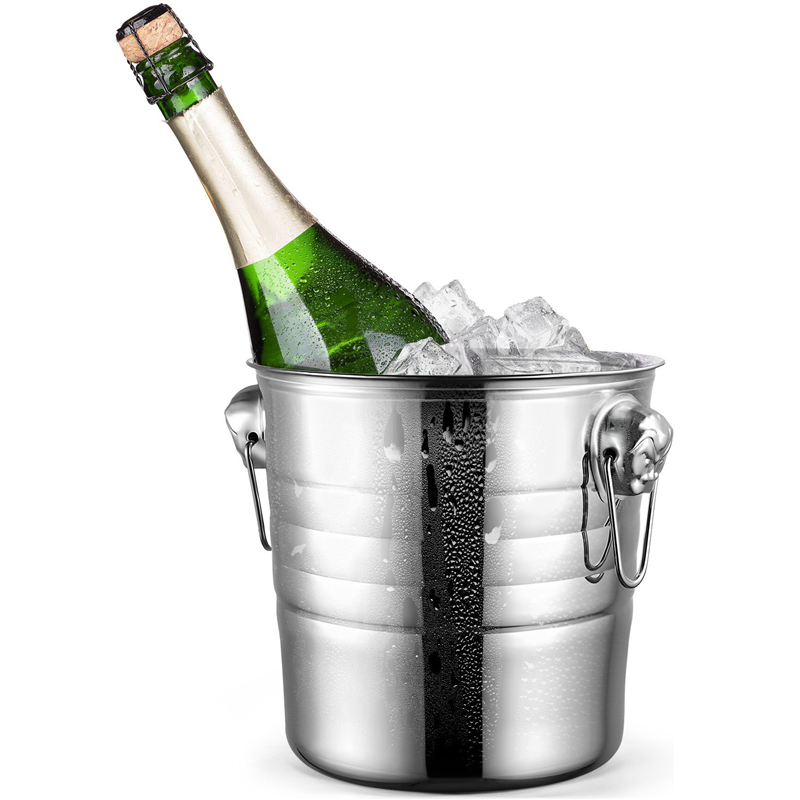 Stainless Steel Ice Punch Bucket Wine Beer Cooler Champagne Cooler ...