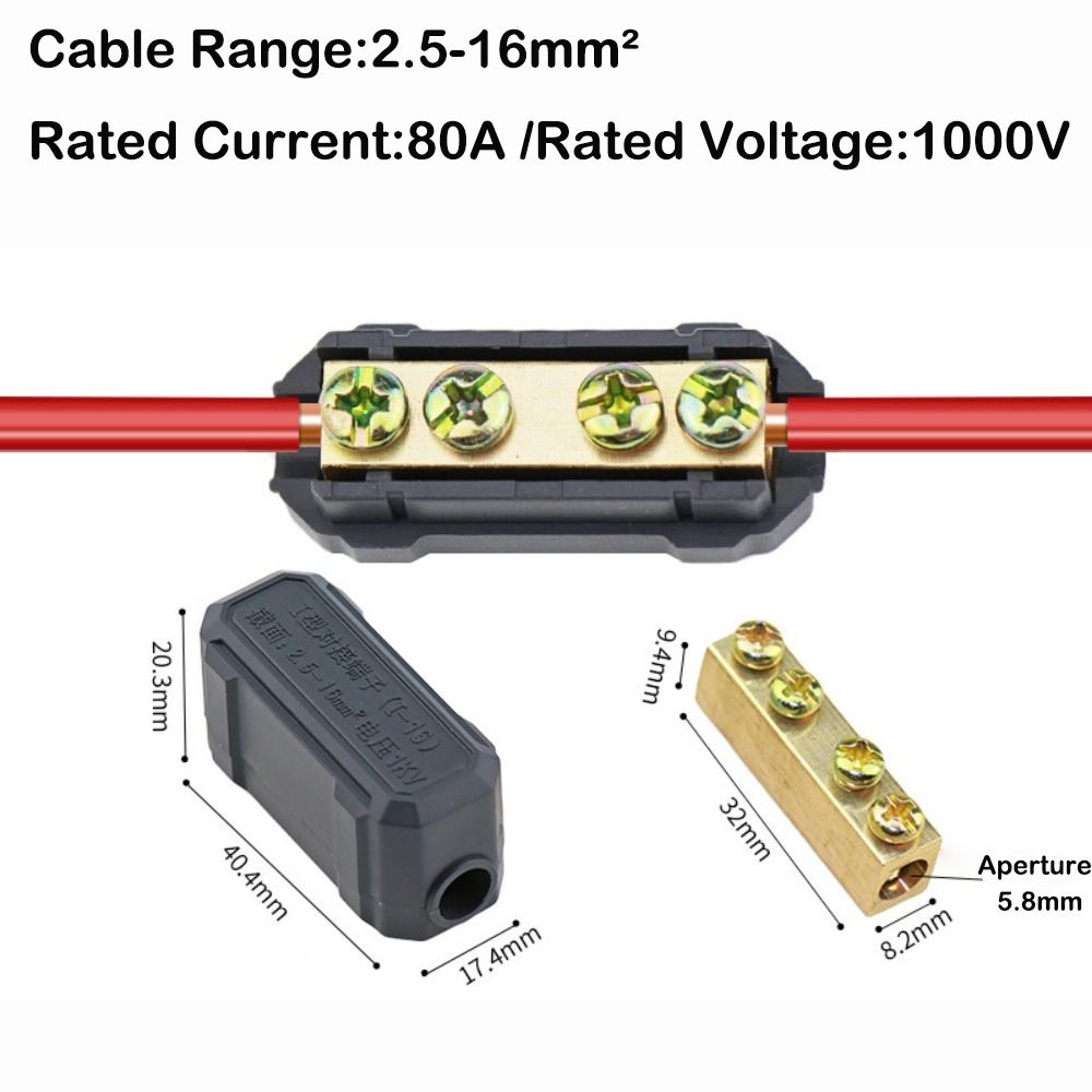 Docking High Power High Power Splitter Conductor Brass Wire Connector ...