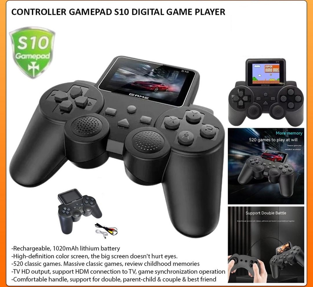 Classic S10 Game Stick With Super HD display Game Console with Gamepads ...
