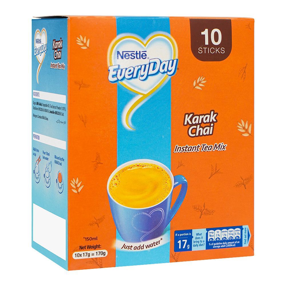 Every Day Karak Chai, Instant Tea Mix, Pack of 10 x 17g | Daraz.pk