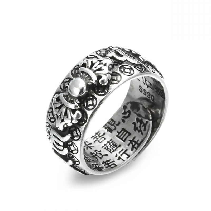 【Super21】-Lucky Pixiu Charms Ring -Men Vintage Open Adjustable Ring ...