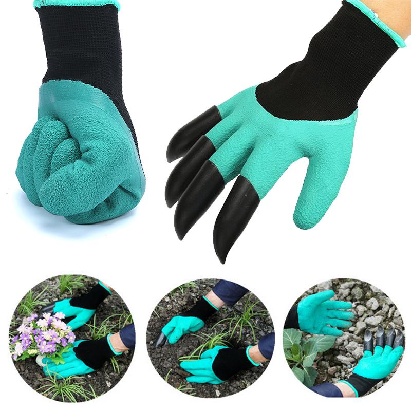 New Gardening Gloves for garden Digging Planting with 4 ABS Plastic ...