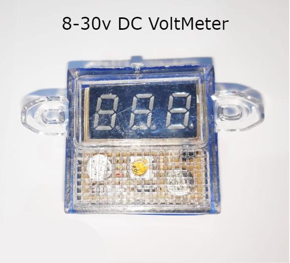 DC VOLTMETER RANGE 8 - 30V LED DIGITAL VOLTAGE PANEL METER| DIY HUB | Daraz.pk