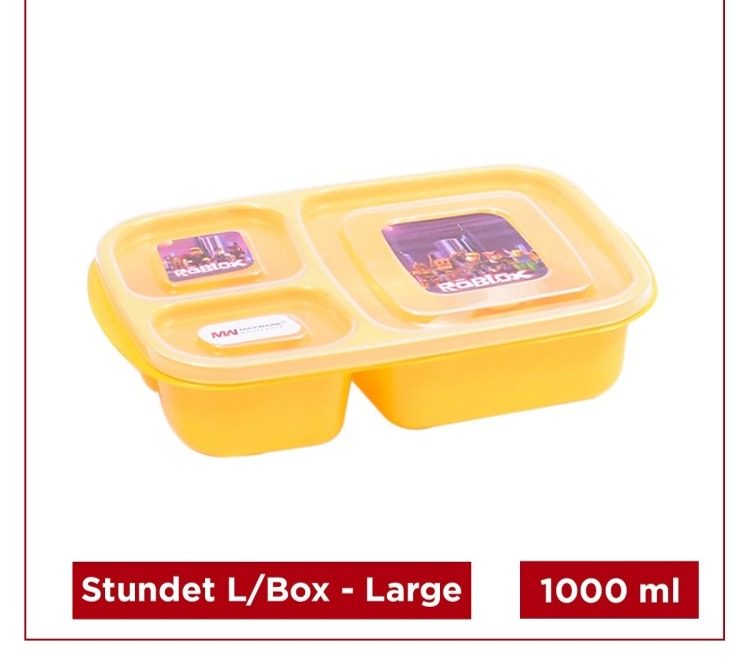 S R Trader Student Lunch Box Large 1000ml, Lunch Box with three ...