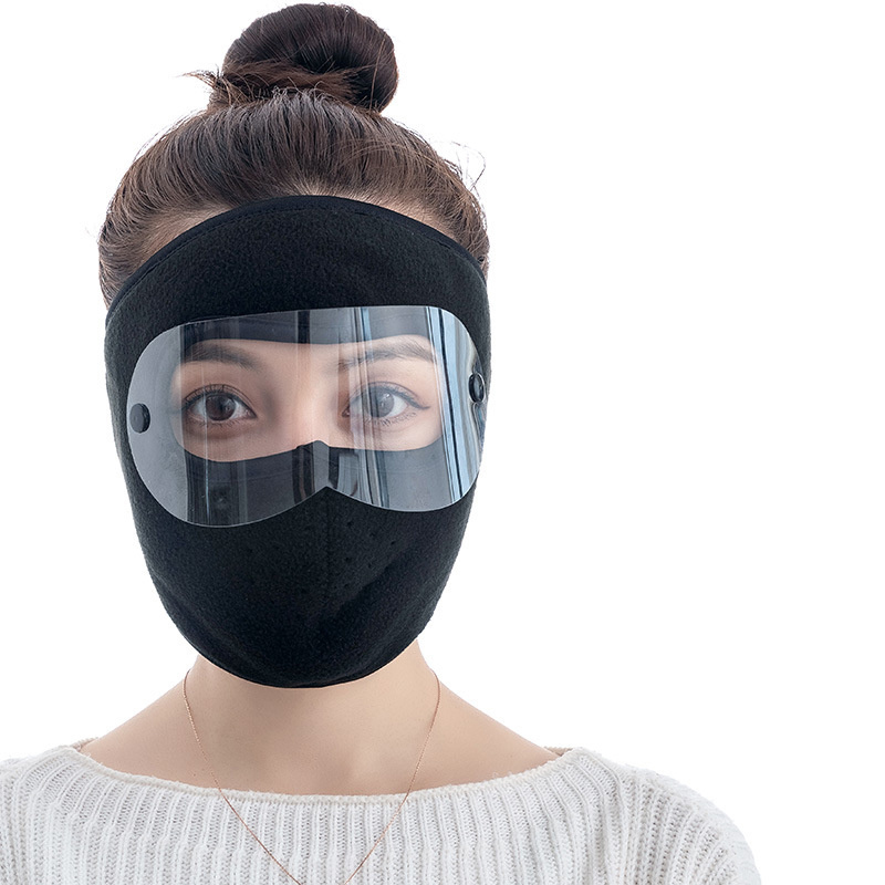 Full Face Cycling Ear Protection Mask Goggles Cold Wind And Dust ...