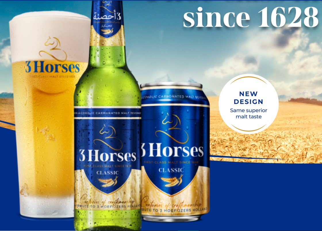 3 horses classic malt-330ml-1 can-triple horse | Daraz.pk