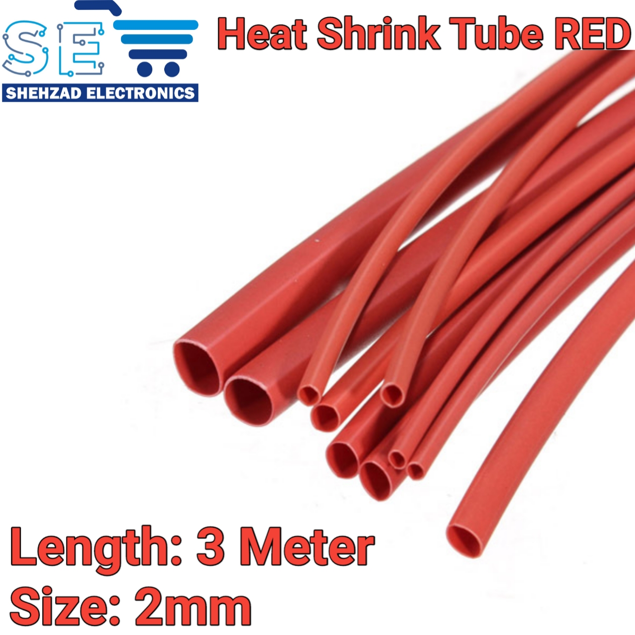 3 Meter 2mm Heat Shrink Tube Shrinkable Wire Wrap Cable HeatShrink Sleeve | Daraz.pk