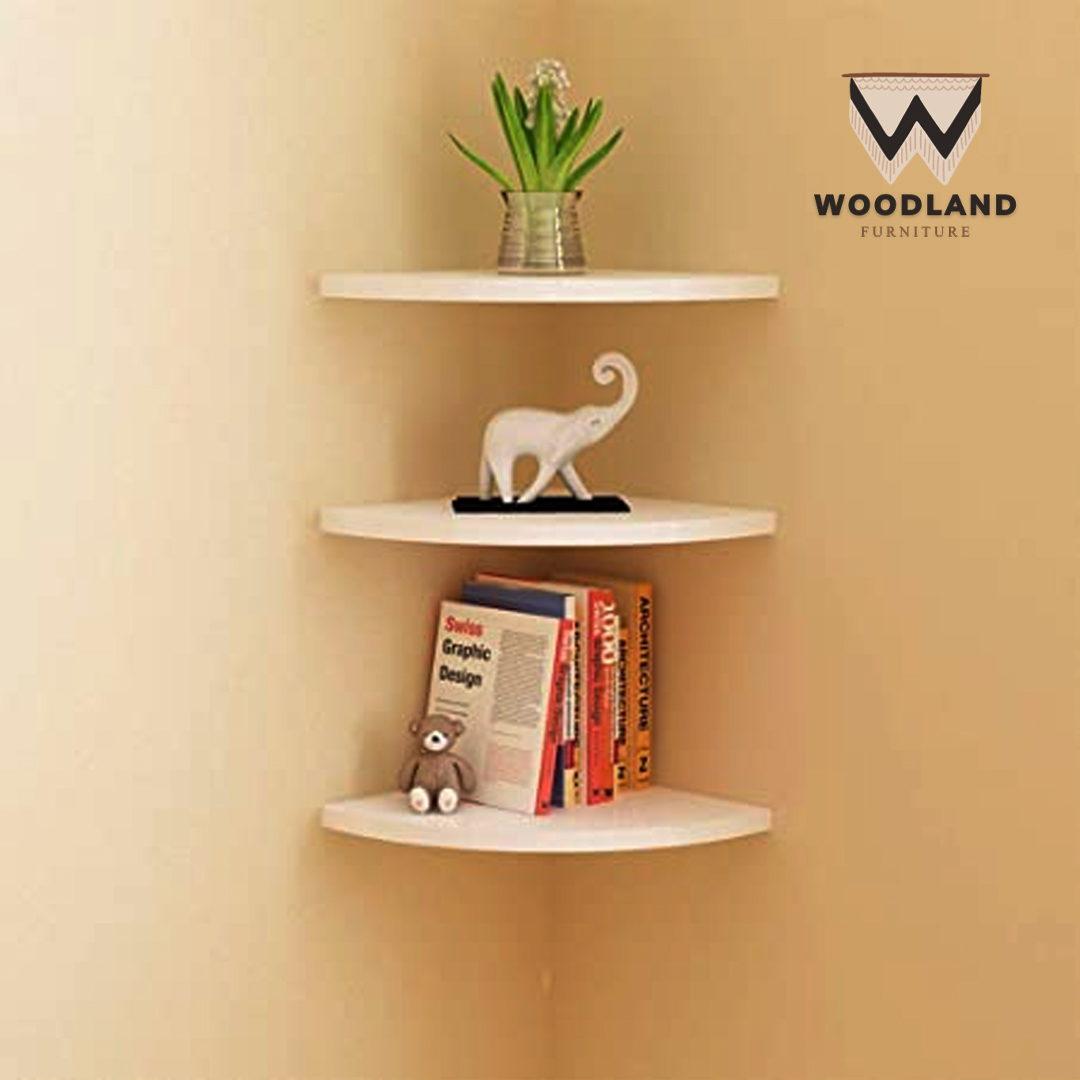 Wood land Corner Shelf Kitchen shelf Wall Shelf Wall-mounted Display ...