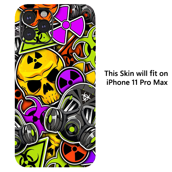 For Apple iPhone 11 Pro Max Awesome Collection Skin Wrap Series 360 ...