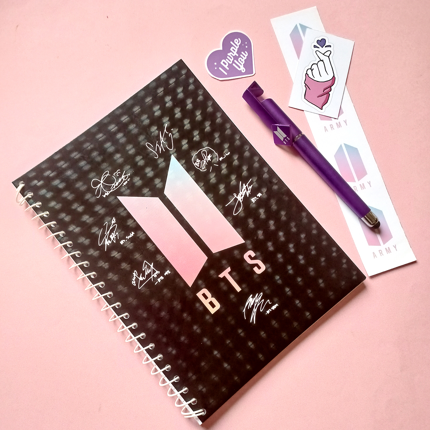 BTS Notebook with BTS Pen, Premium Quality, BTS Army, KPOP, Fully ...