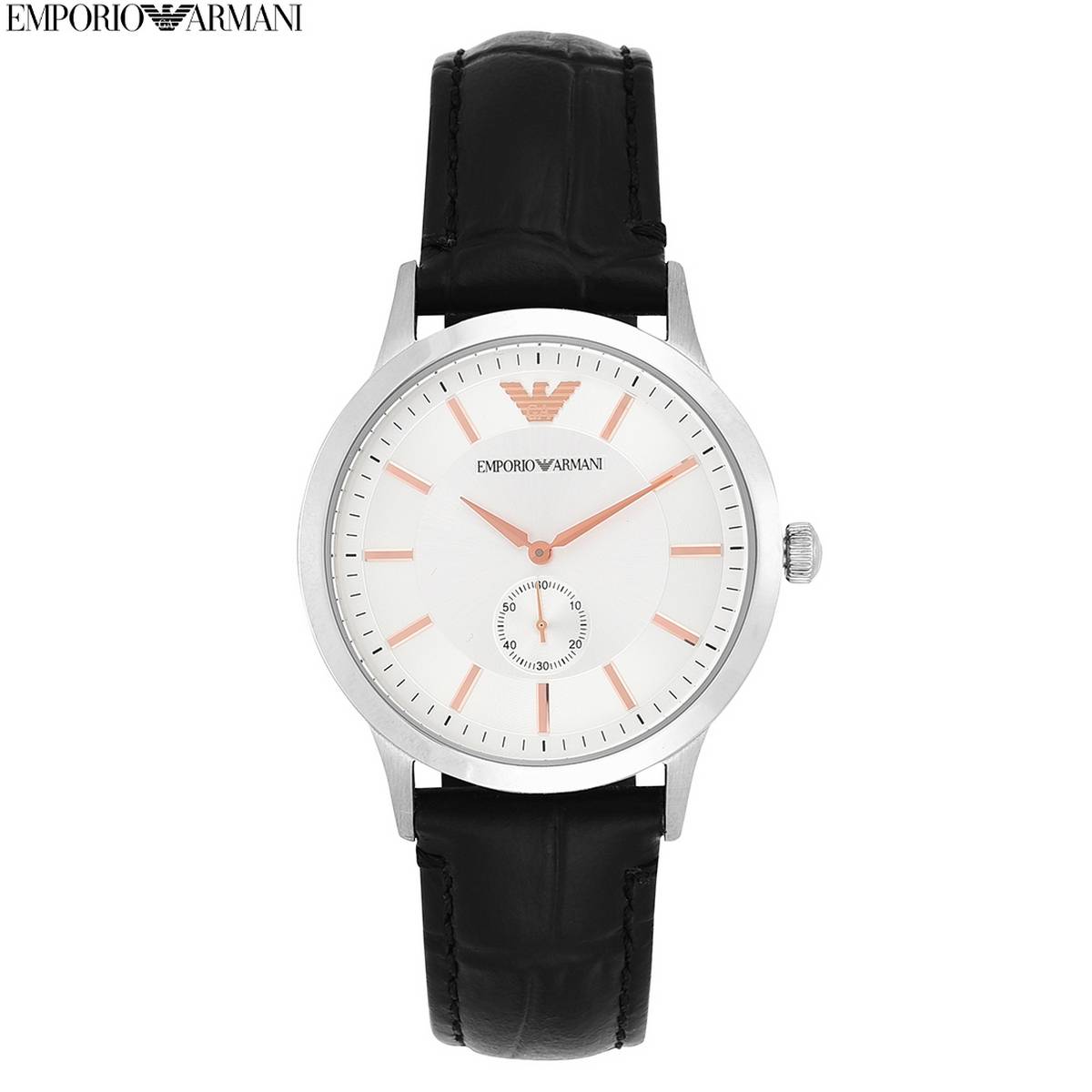 Emporio Armani Round Analog White Dial Pair Watch AR-9113 | Daraz.pk