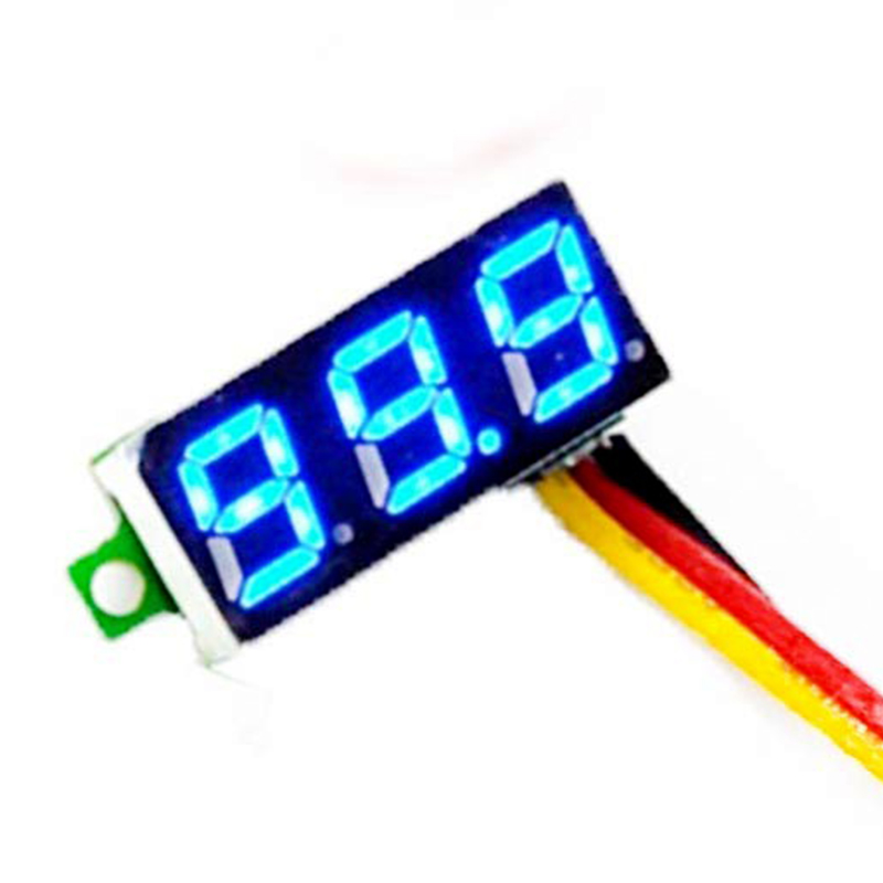 Ultra Small Digital DC Voltage Meter LED Voltage Display Three Wire DC0 ...