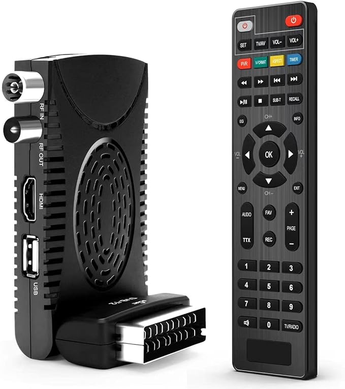 Digital Terrestrial Decoder DVB-T2 Scart Full HD HDMI HEVC 10 Bit H265 ...