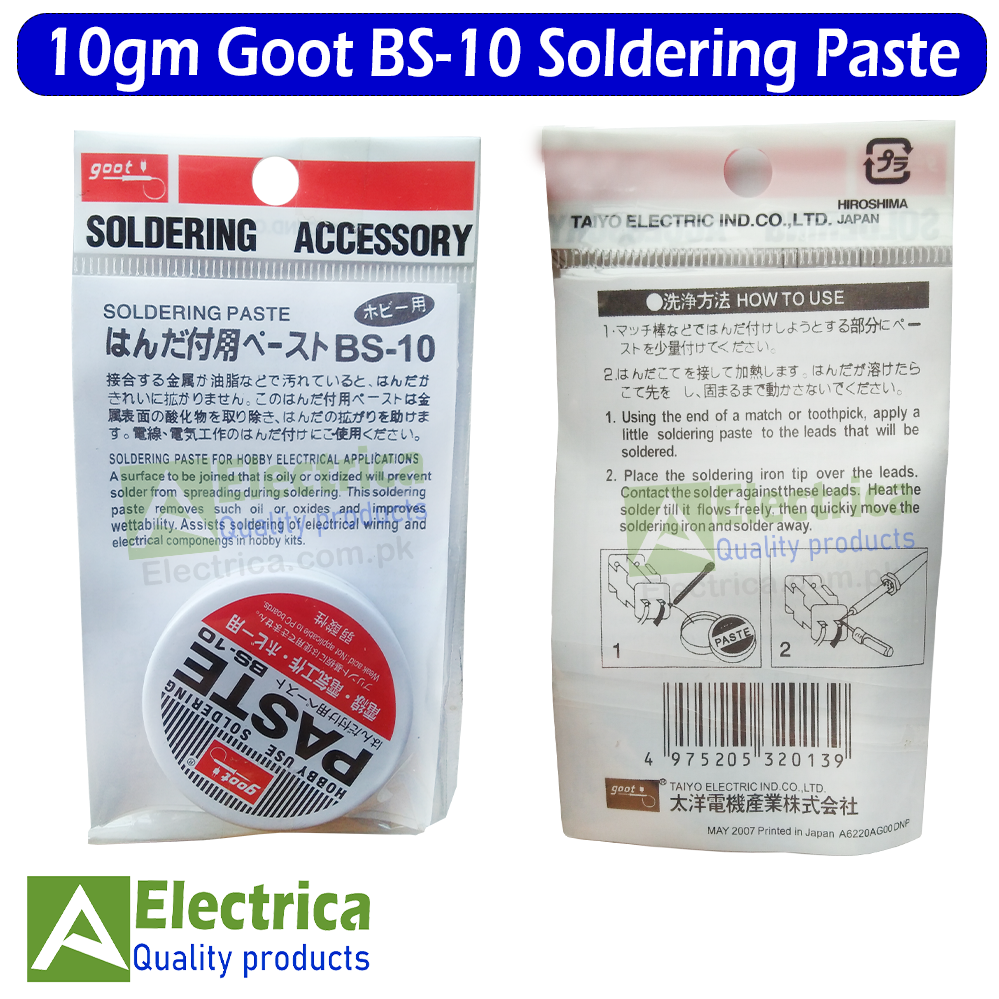 BS-10 10g Goot Weak Acid Soldering Paste Flux Grease Paste Soldering ...