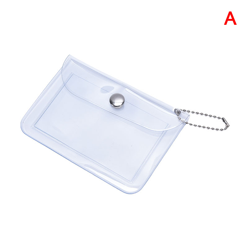 Glitter Transparent Waterproof PVC Card Holder Mini Wallet Girls Coin ...