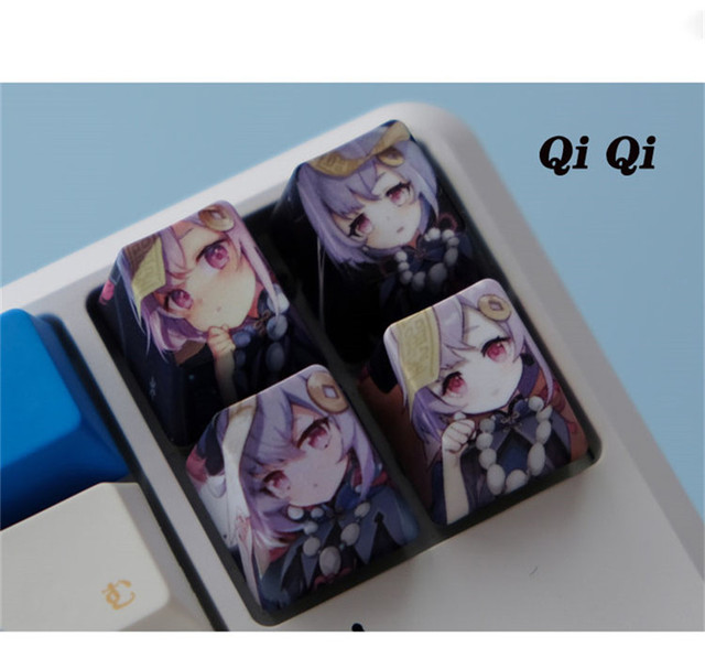 4 Keys R4 OEM Highly Anime PBT Keycaps Mechanical Keyboard Genshin ...