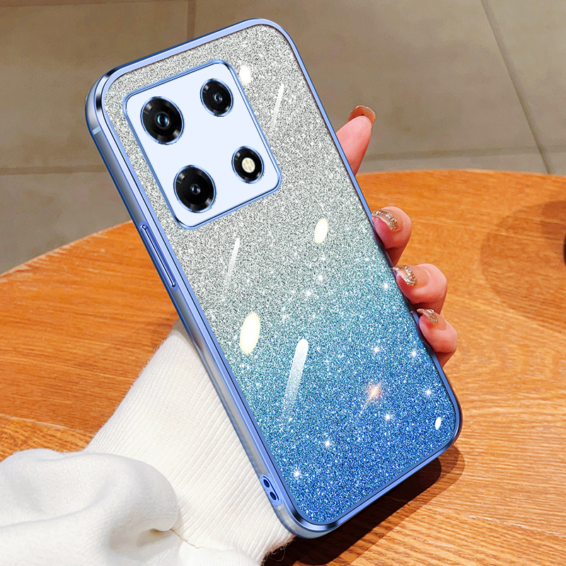 For Infinix Note 30 Pro 4G Phone Case,Transparent Electroplated Glitter ...