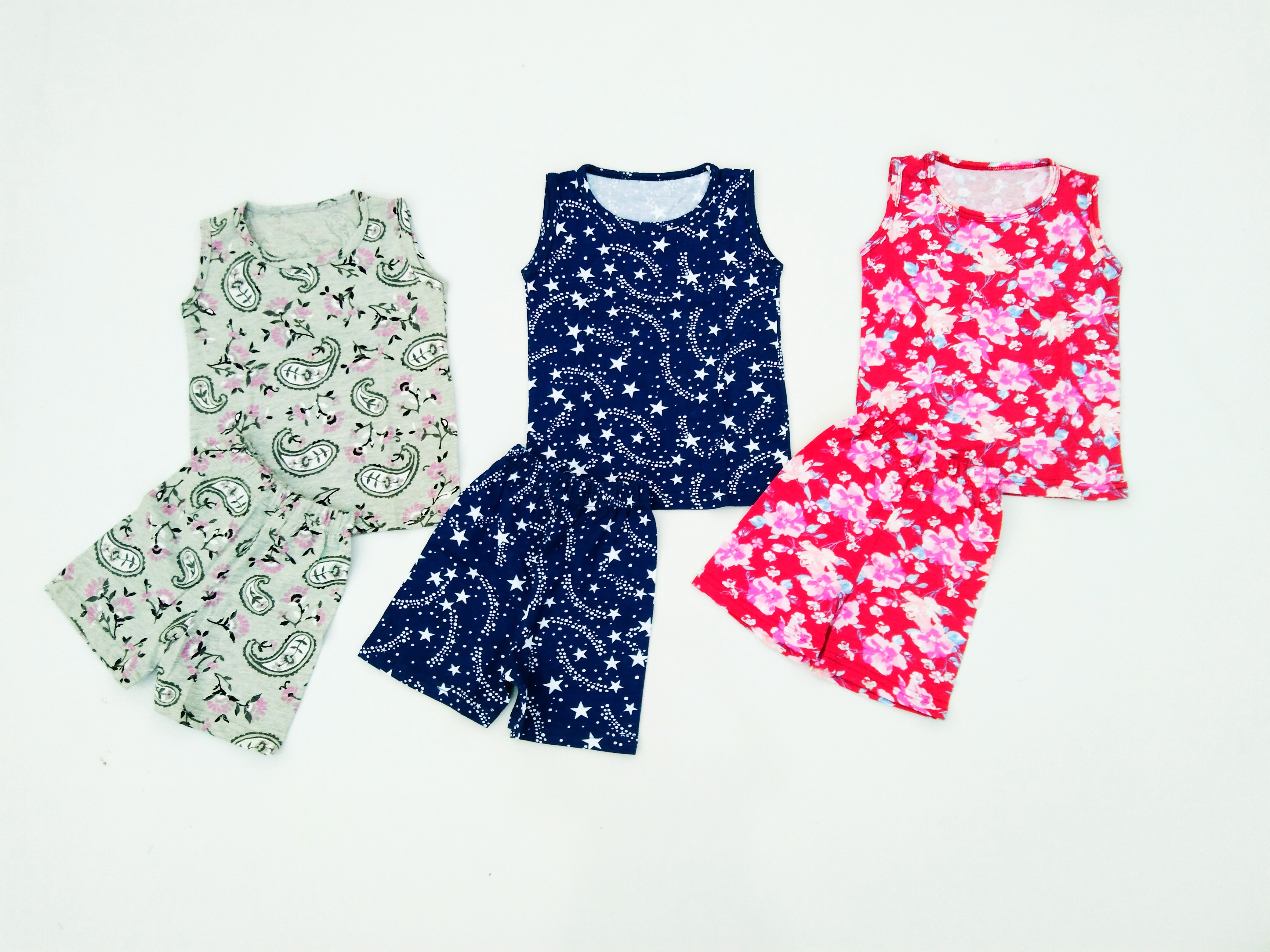 Pack of 3 Baby Girl Designs Sando Pair's baby clothes 6 Month to 4 Year ...
