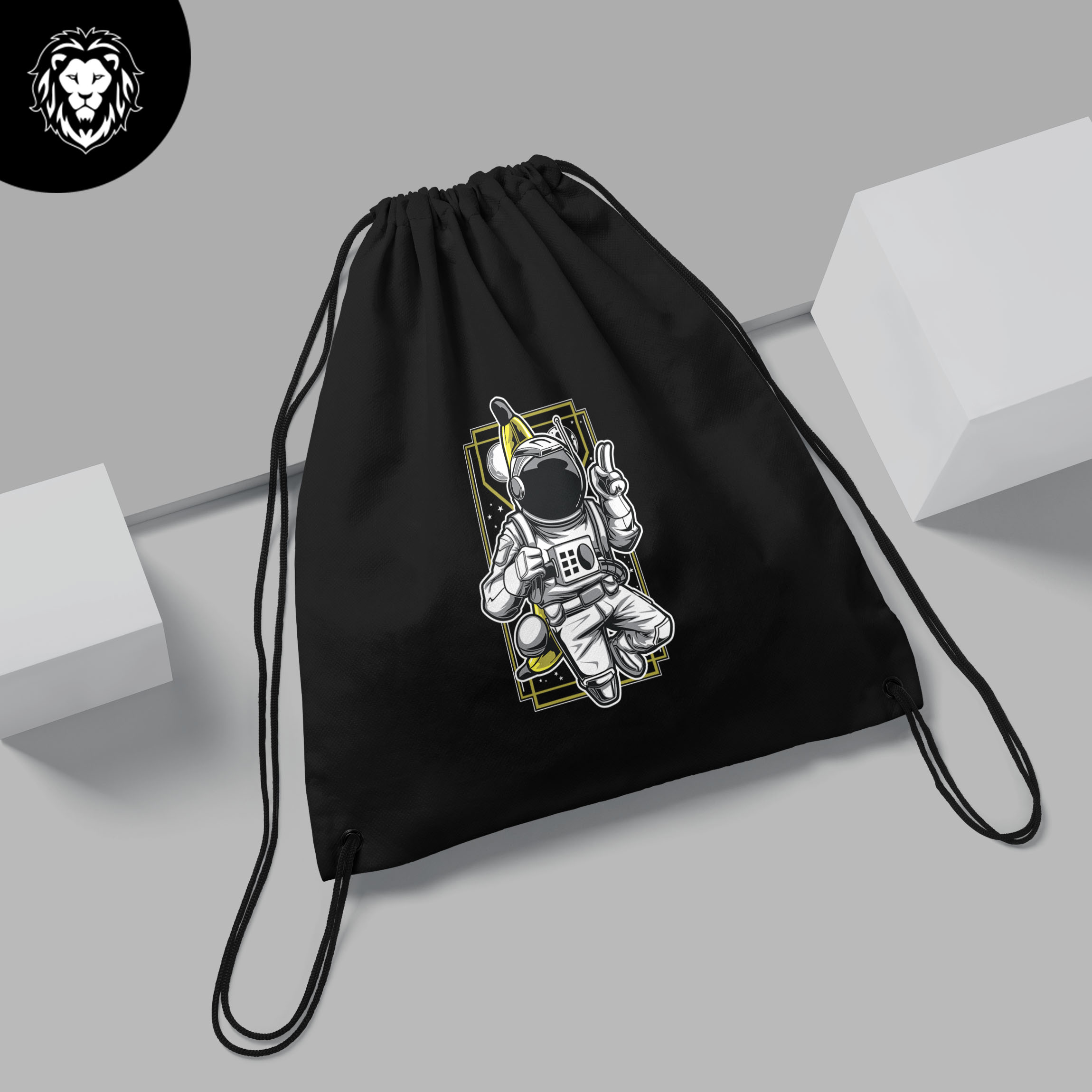 BTS kawaii Logo Black Drawstring Bag For (Boys & girls) | Daraz.pk