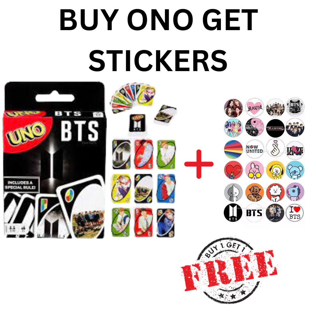 UNO BTS Army photocard Classic Game | get free BTS STICKES |112 High Quality Cards , Best Card ...