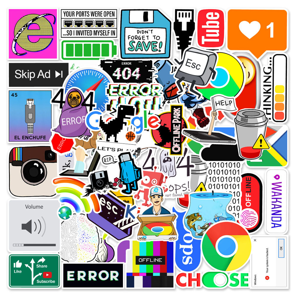 10/30/50pcs Network Trend Graffiti Stickers Aesthetic DIY Laptop Phone ...