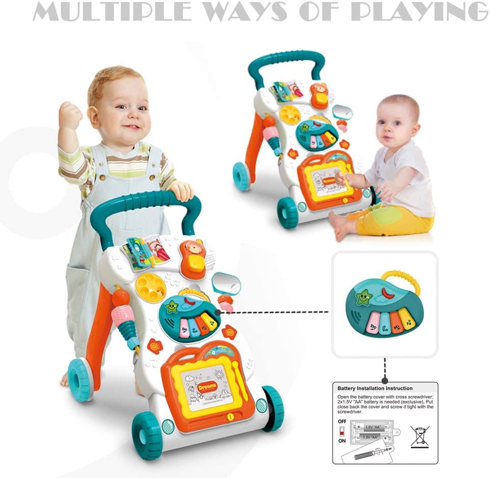 Huanger - Baby Walker Baby Sit-to-Stand Learning Multi purpose Walker ...
