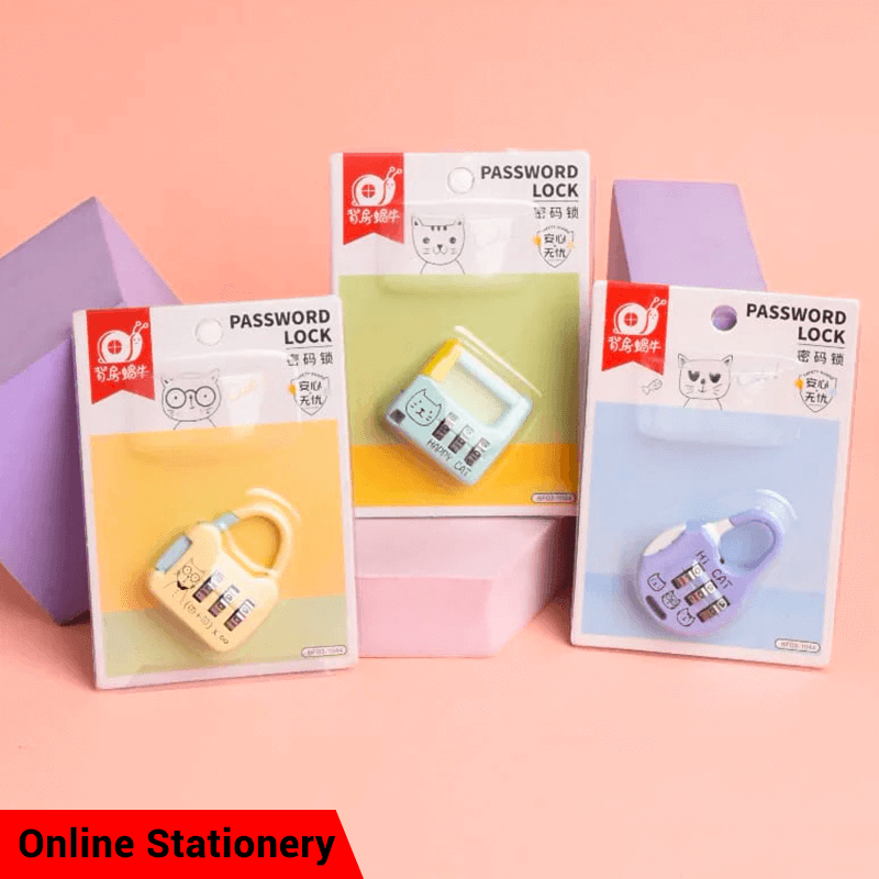 Cute Animal 3 Digits Secret Password Lock Single Piece | Daraz.pk