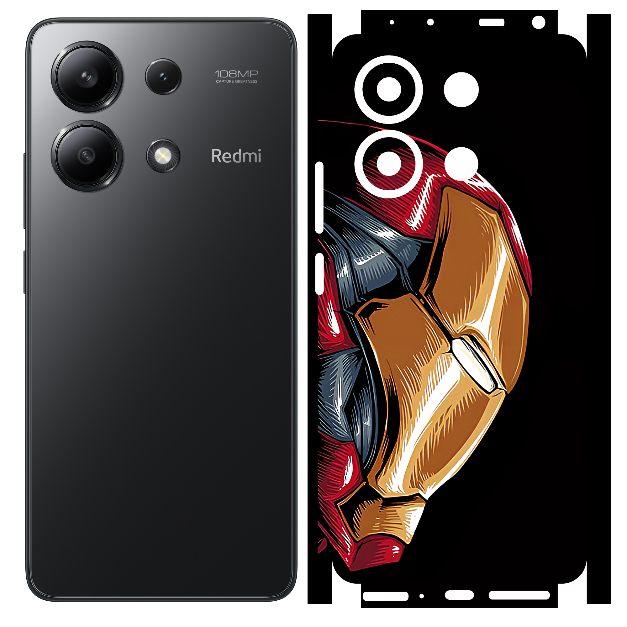 Xiaomi Redmi Note 13 Pro Full Body Vinyl Skin Wrap Protector Scratch ...