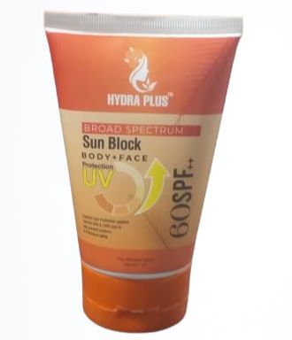 HYDRA PLUS BROAD SPECTRUM Sun Block BODY FACE Protection UV 60SPF ...