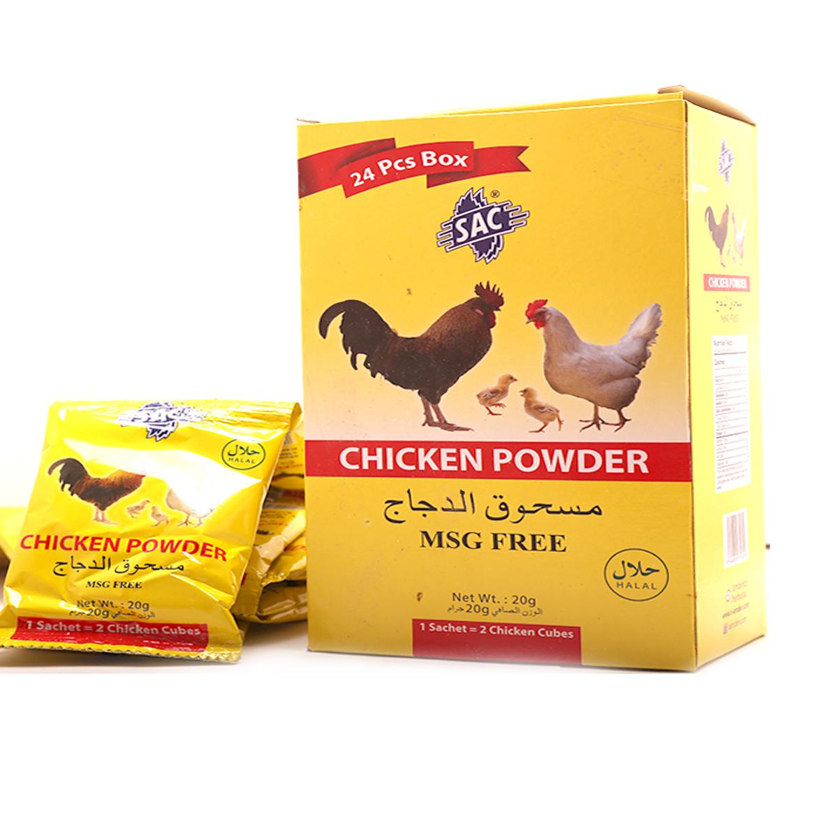 SAC - Chicken Powder 24 Sachets 20gm sachet for soups, meals and ...