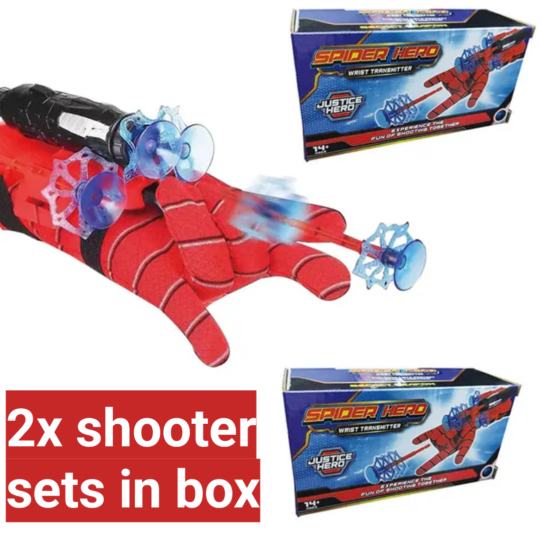 Spiderman Web Shooter Toy Kids Plastic Spiderman Launcher Gloves Wrist ...