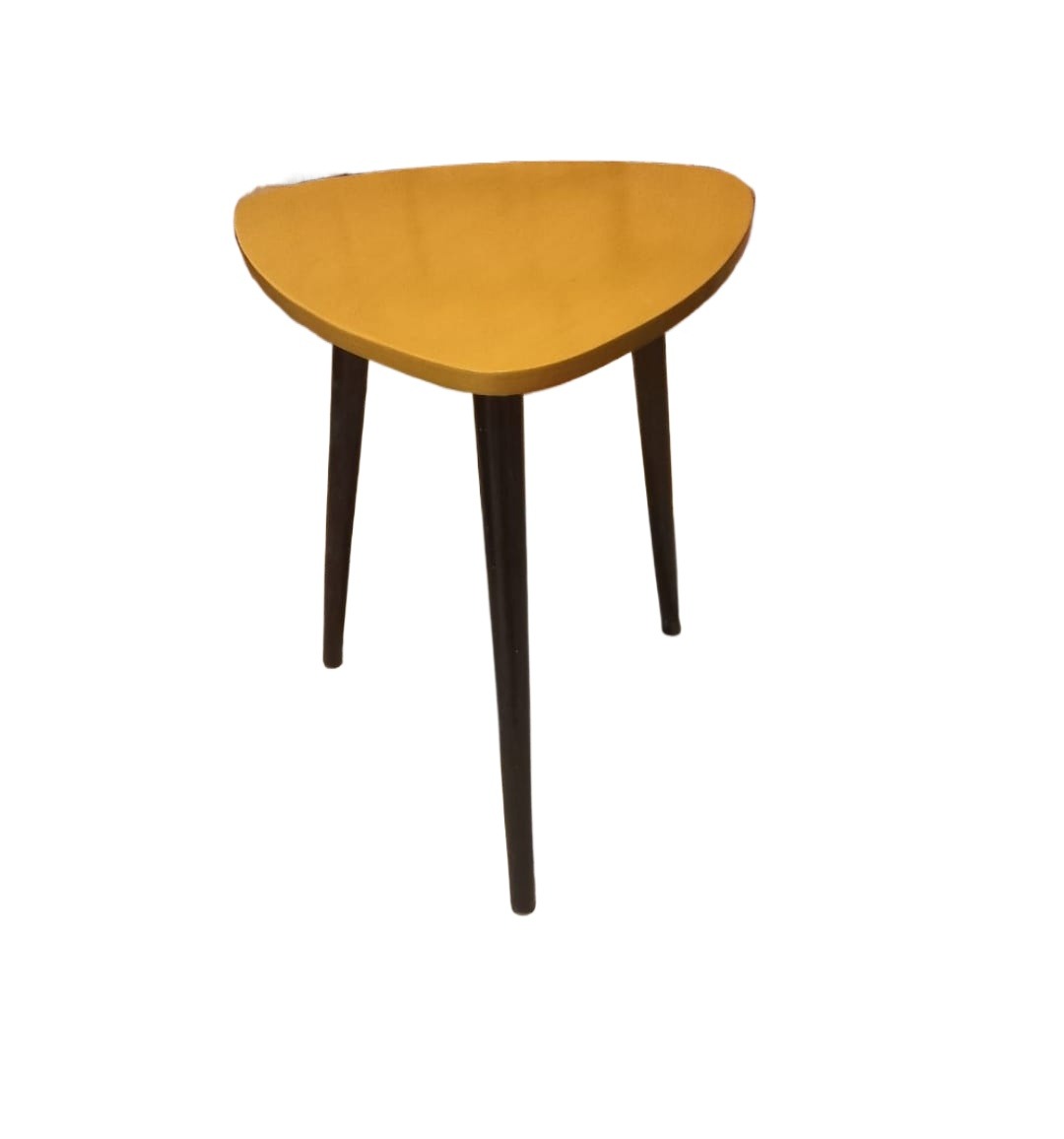 Coffee table top yellow triangle legs black | Daraz.pk