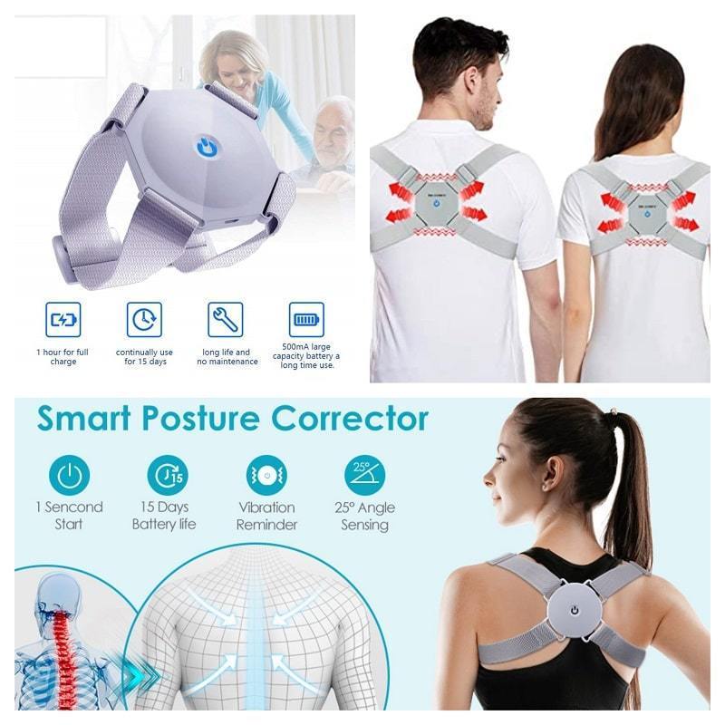 Electric Vibrational Posture Corrector, Comfortable Adjustable Therapy ...