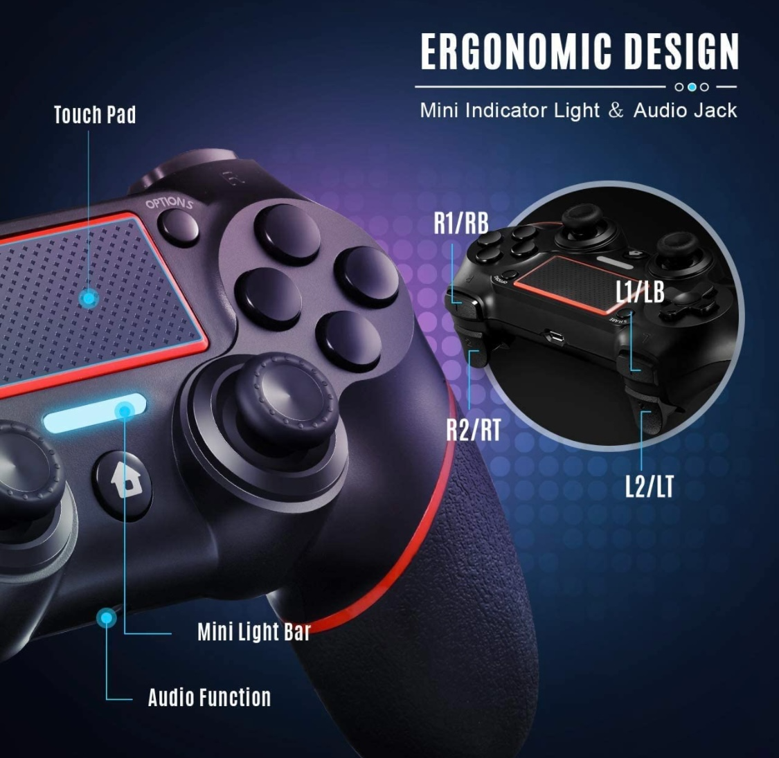 Wireless controller is designed to use on PS-4/PS-4 Pro/PS-4 Slim, you ...