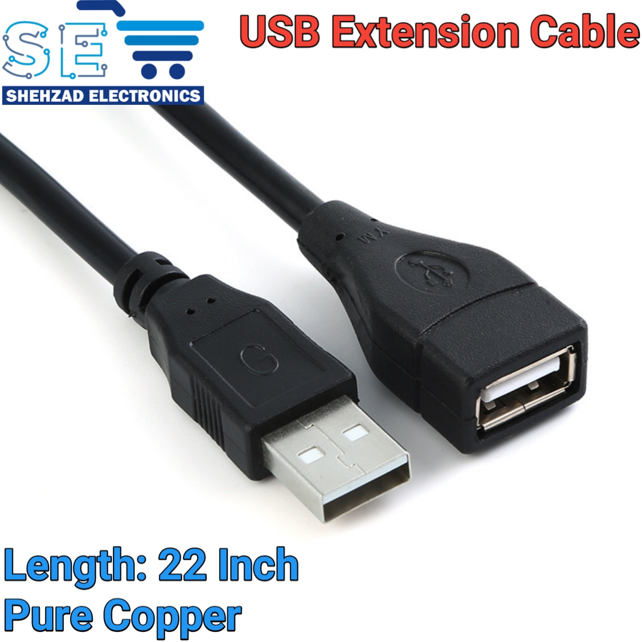 USB Extension Extender Cable Male to Female | Daraz.pk