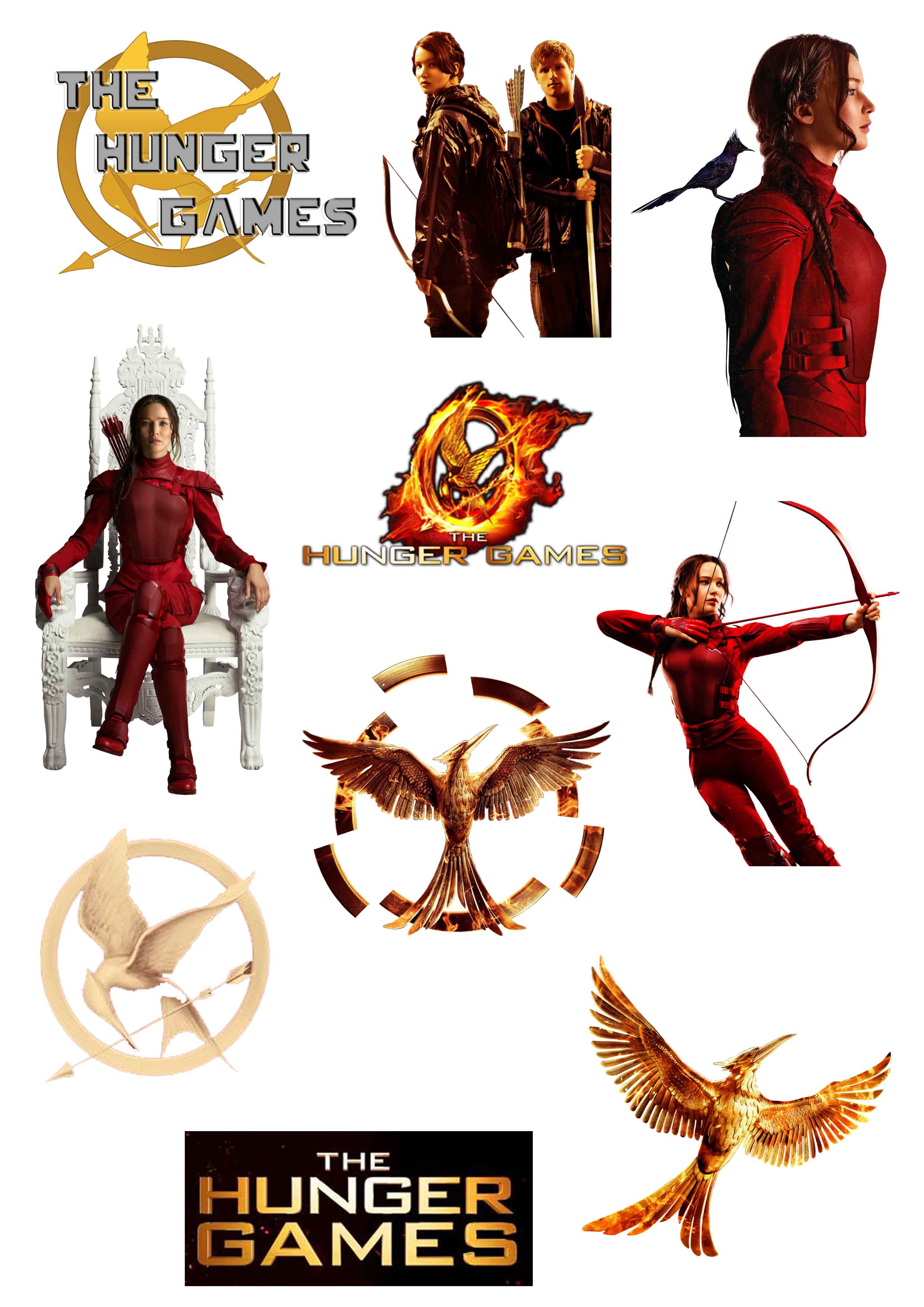 The Hunger Games Stickers for Laptop Car Bike Phone Stickers | Daraz.pk