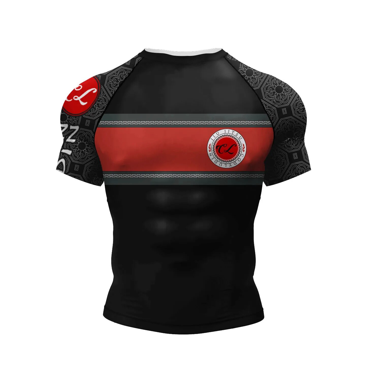Cody Lundin Short Sleeve Pink Mens Jiu Jitsu BJJ No Gi Rash Guard ...