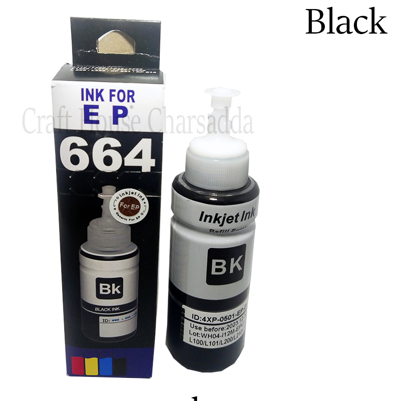 Inkjet printer refill Black Ink For Epson HP and Cannon printers -100ml ...