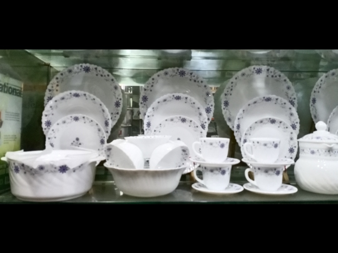 72 Pieces - Marble Dinner Set | Daraz.pk