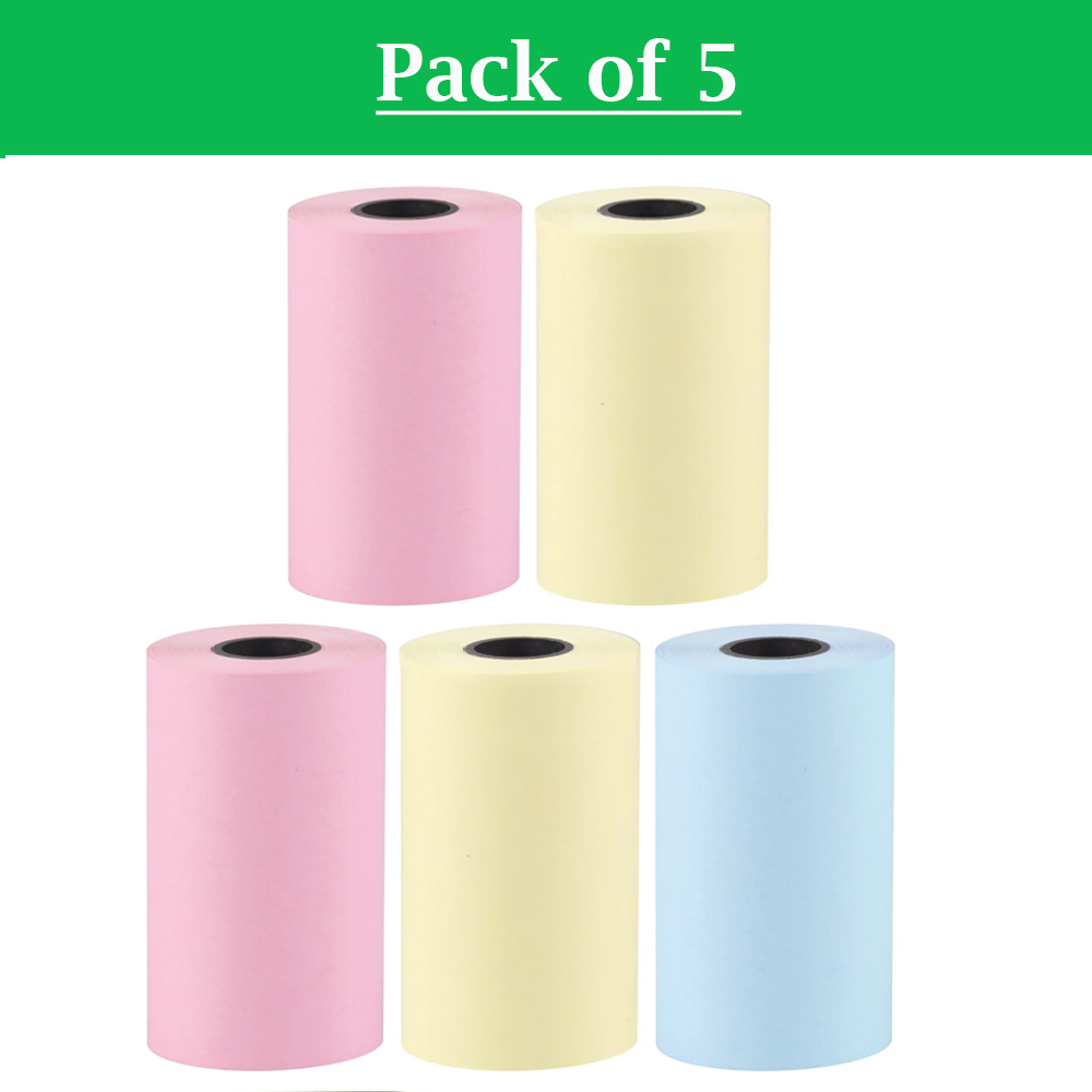 Thermal Printer Colorful Printing Paper Roll 57*25mm for Portable ...