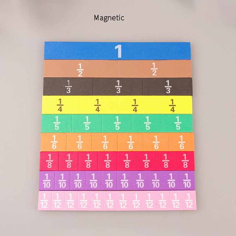 HiStrawberry 51 Pcs EVA Round Shaped Fractions Instrument Demonstrator ...