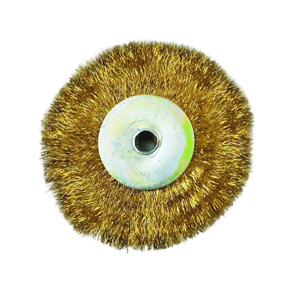 Steel Brush Grinding Disc 4" for Angle Grinder (4 Inch") Golden | Daraz.pk