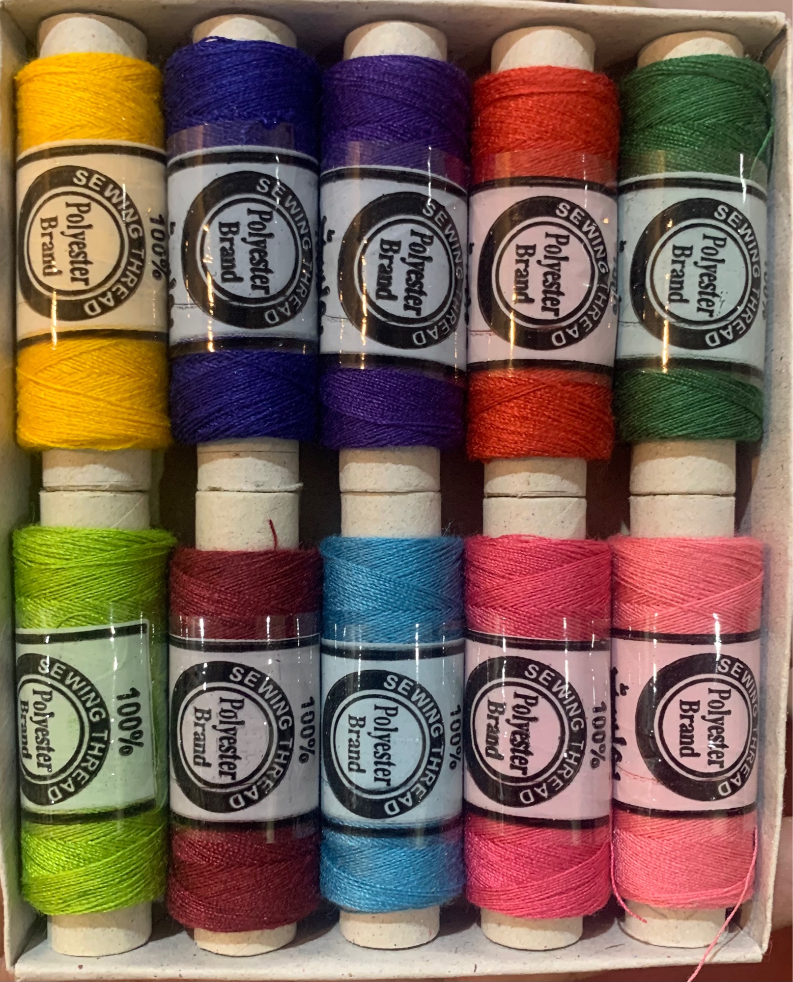 Pack of 50 Multi Color Random Color Thread Rolls for Sewing 50 ...