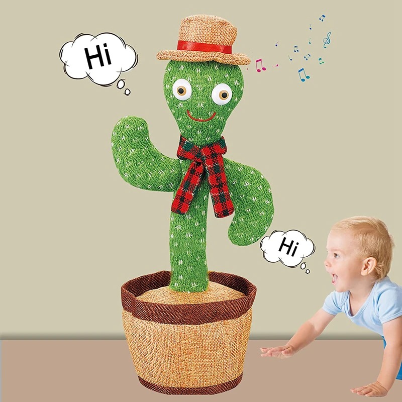 Electronic Shake Dancing Cactus Funny Singing Wriggle Dancing ...