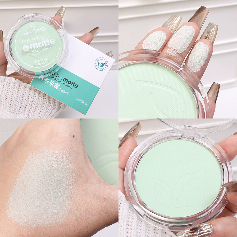 1Pcs Matte Oil Control Pressed Powder Waterproof Setting Powder Palette ...