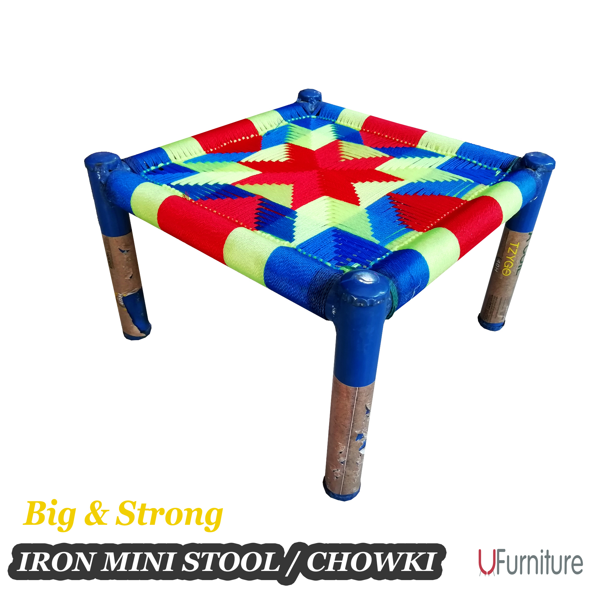 Multi Color Fixed Stool, Iron Peeri, Iron Chowki, Multi Color Iron ...