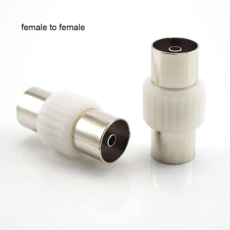 RF TV male to Male Female to Female Plug Jack socket cable Connector ...