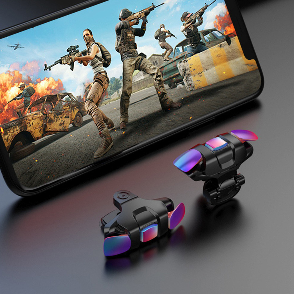 PUBG Mobile Game Controller Gamepad Trigger Aim Shoot Button Mobile Phone Auxiliary Game Handle ...