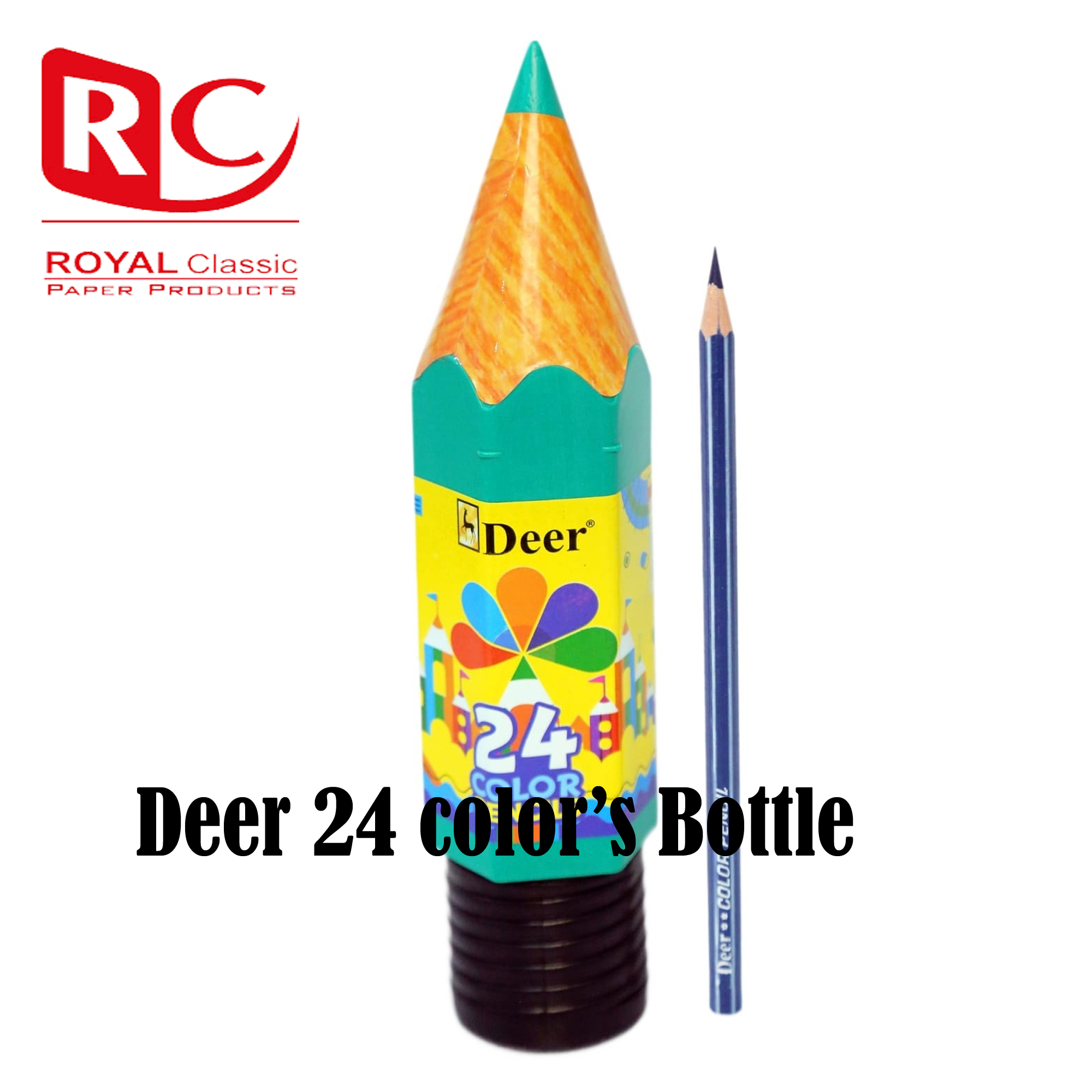 Color Pencil 24 Color Pencil DUX GOLDFISH DEER BRITO | Daraz.pk